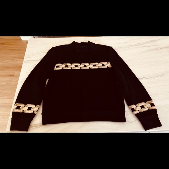 St. John | Sweaters | St John Chain Zip Up Neck Sweater | Poshmark